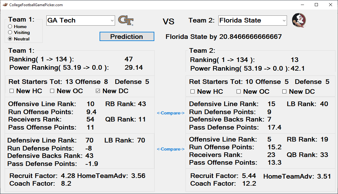 2025 College Football Game Picker