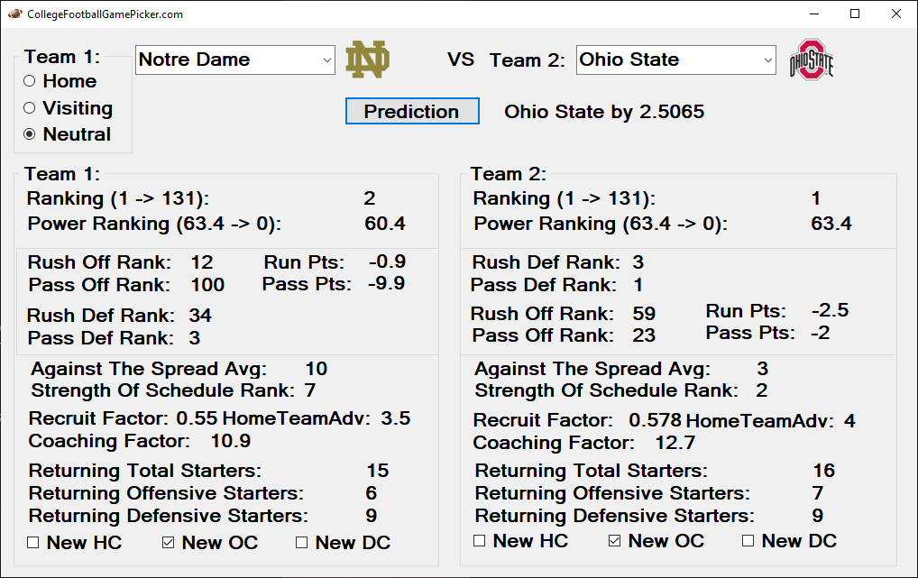 2025 College Football Game Picker